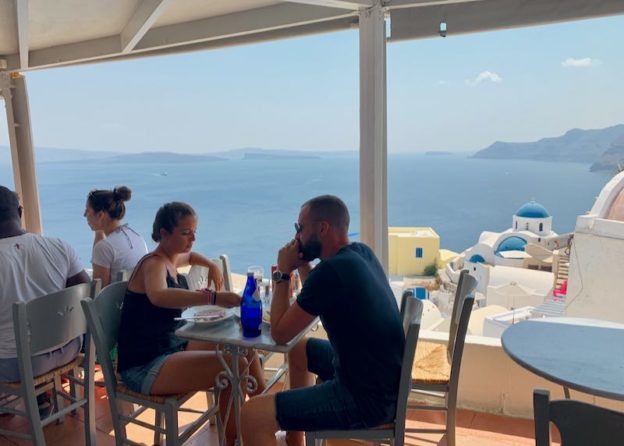 Lotza Restaurant located in Oia, Santorini