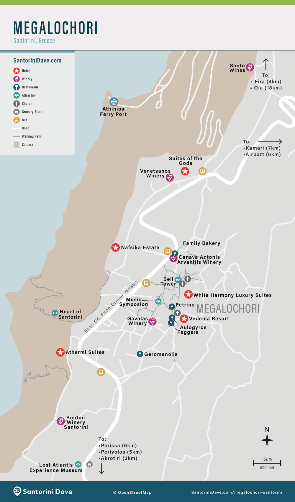 Megalochori, Santorini - Where To Stay & What To Do