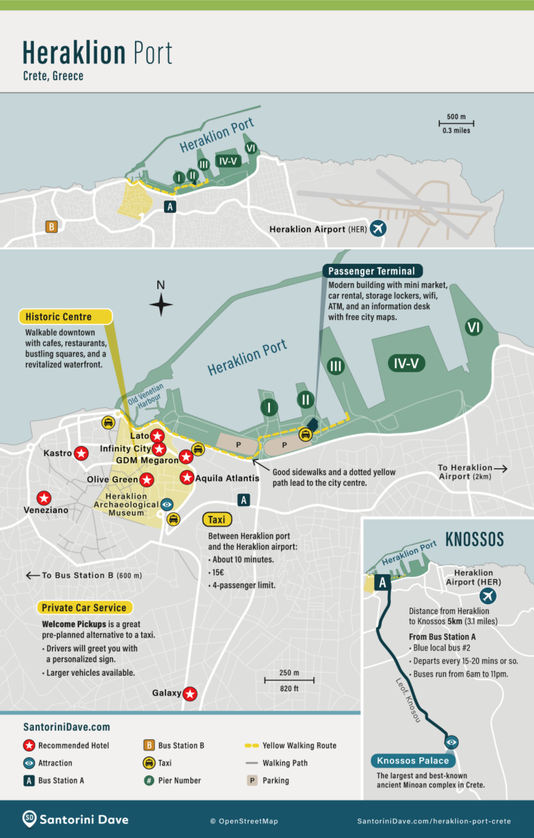 Heraklion Ferry Port in Crete - Location, Tickets, Buses, & Taxis