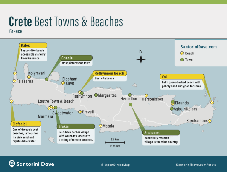 Crete Maps - Heraklion Hotels, Chania, Ferry Port & Transportation