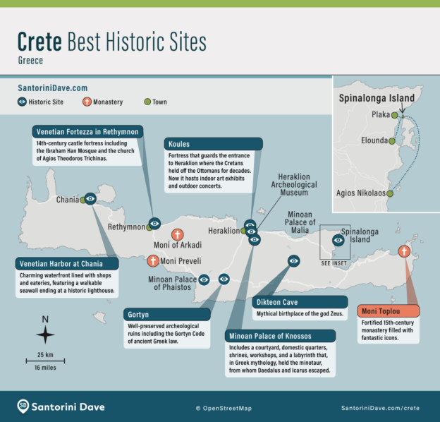 Crete Maps - Heraklion Hotels, Chania, Ferry Port & Transportation