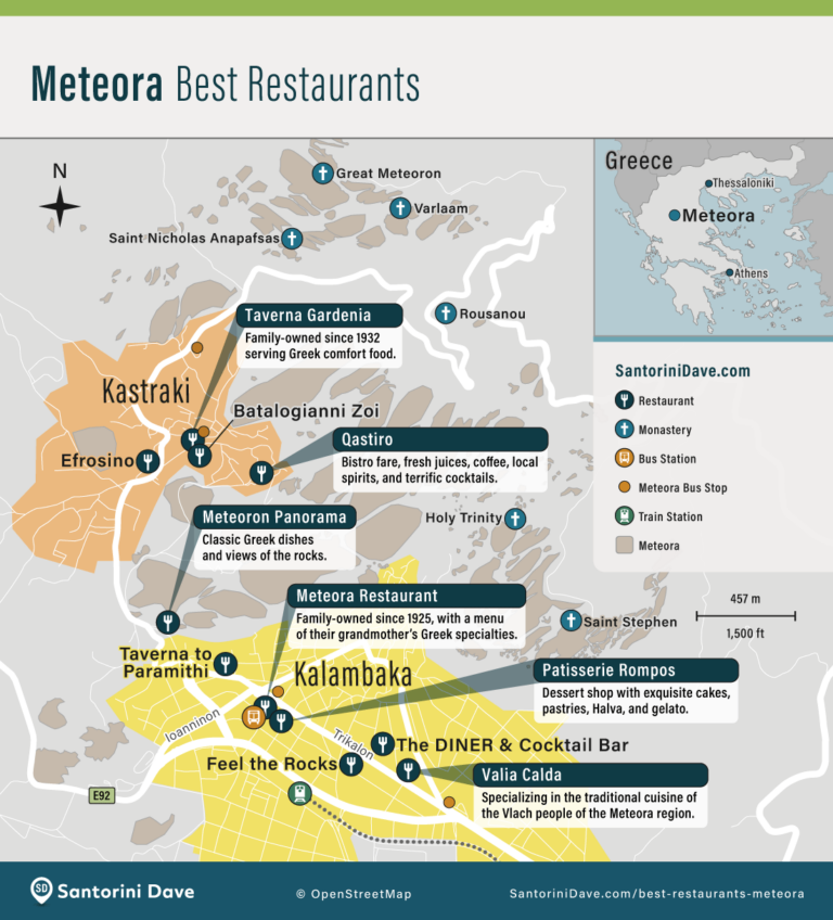 11 Best Restaurants near the Meteora – Best Places to Eat