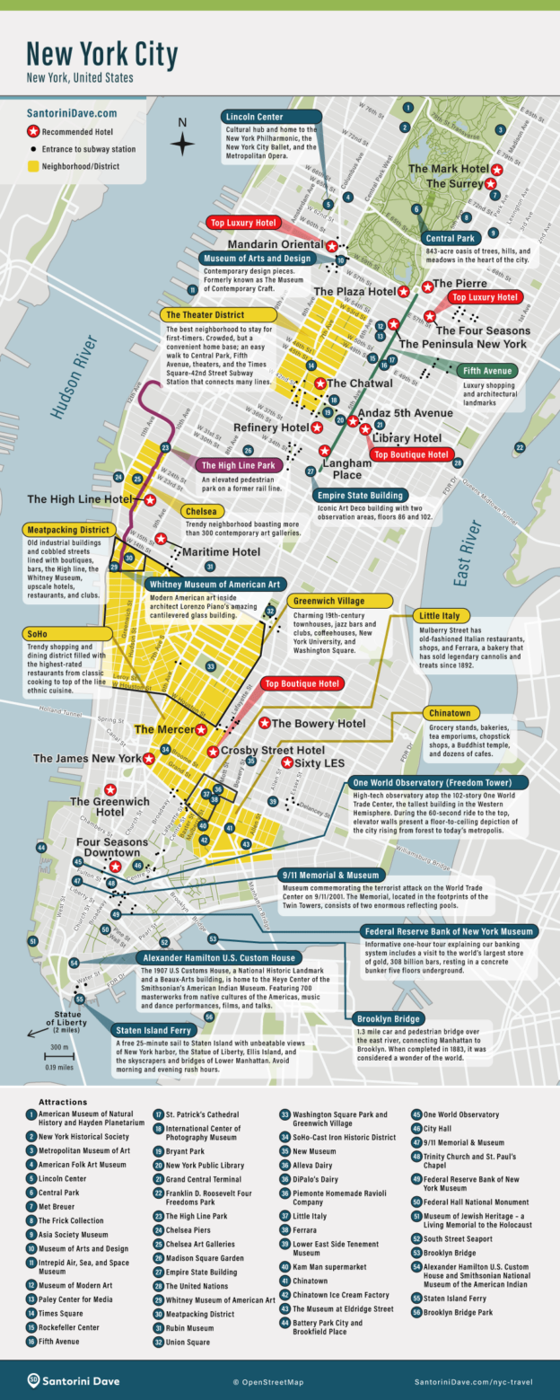 MAP of NEW YORK CITY