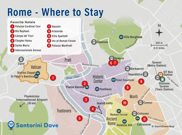 WHERE TO STAY in ROME - Best Areas & Neighborhoods