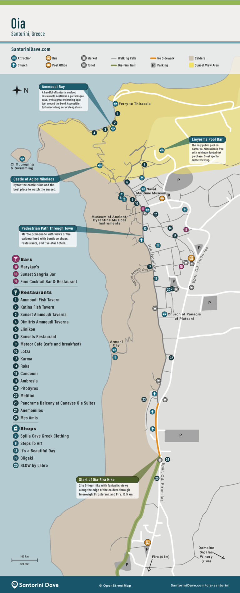 Best Santorini Maps for Tourists (2026)