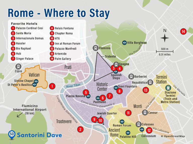 Where to Stay in Rome - My favorite areas & places