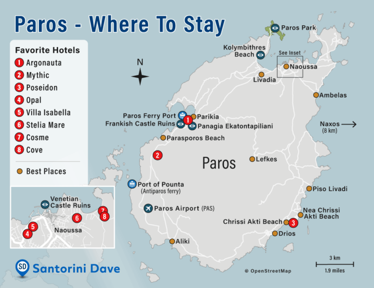 Maps of Paros