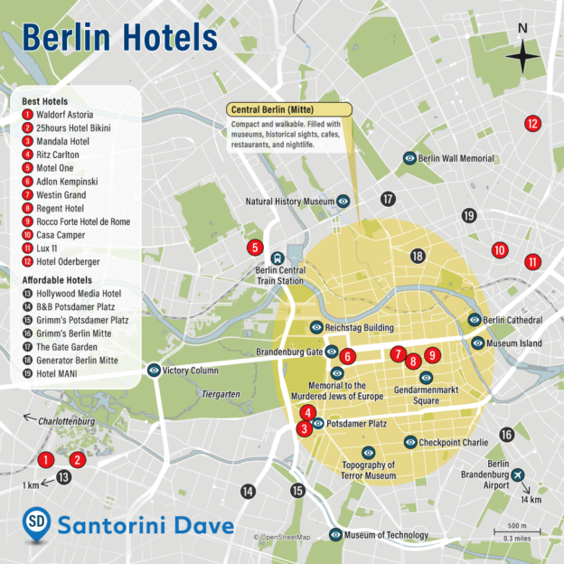 BERLIN HOTEL MAP